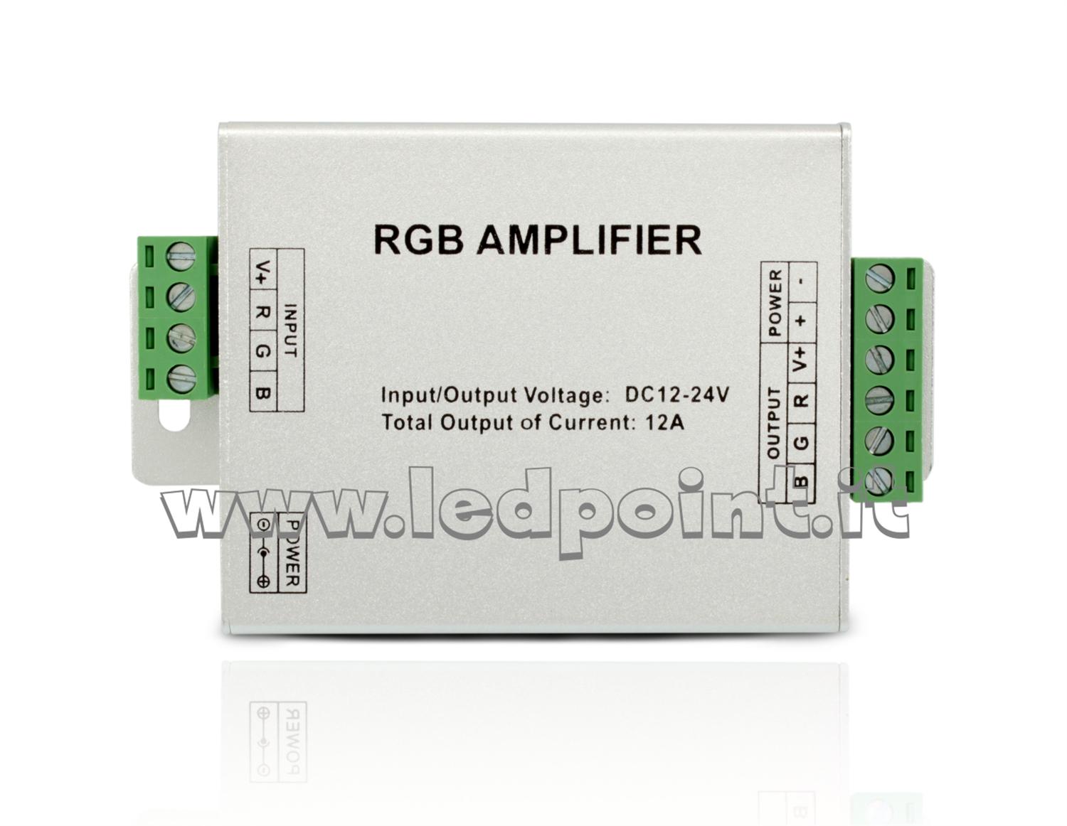 Ledpoint S.r.l. | RGB signal amplifier, 12-24V 12A