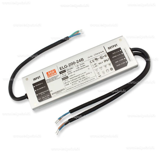 Ledpoint S.r.l. | Mean Well power supply, 24V, 200W, dimming function (0~10Vdc, PWM or ...