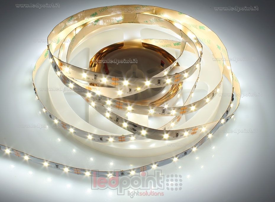 Ledpoint S.r.l. | Striscia led 5m bianco 4000K 3 step 2835 60led/m 12V 14,4W/m