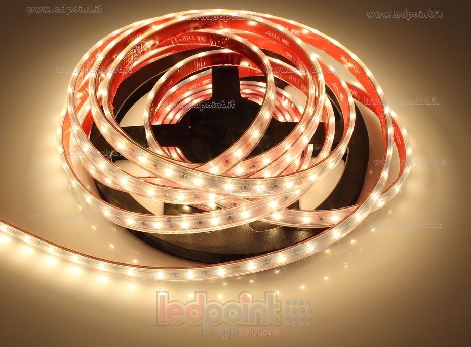 Ledpoint S.r.l. | Striscia led 4m bianco caldo 2900-3000K 2835 60led/m ...