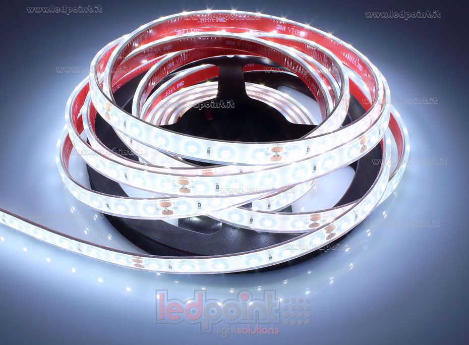 Ledpoint S.r.l. | LED strip 5m white led 5000K 3step 60led/m 24V 14,4W ...