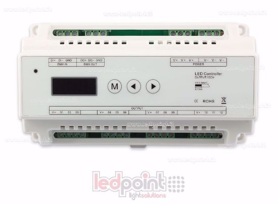 Ledpoint S.r.l. | Decoder DMX 512 barra DIN, 12 canali da 5A l'uno ...