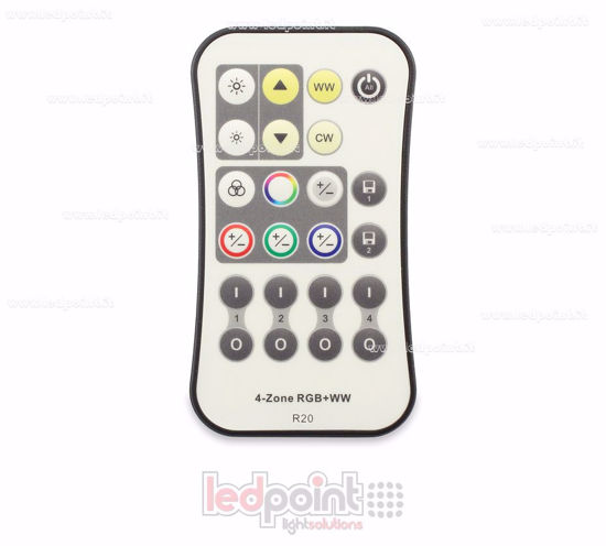 Ledpoint S.r.l. | Telecomando RGB/CCT 4 zone RF2.4G