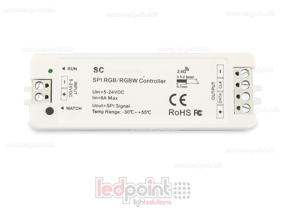 Ledpoint S.r.l. | Controller SPI, 5-24V RF 2.4G