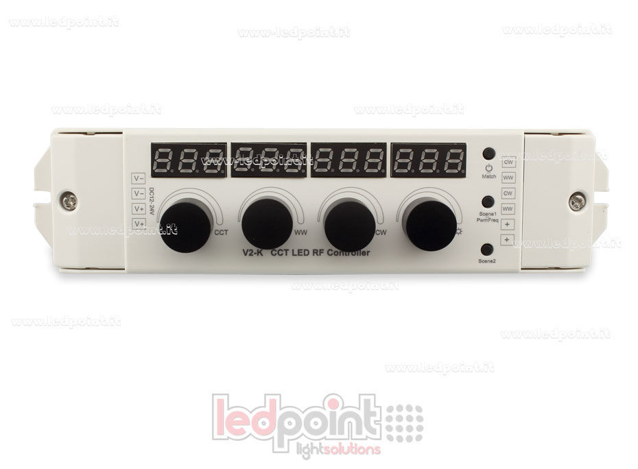Ledpoint S.r.l. | CCT controller with 4 control knobs 12-24V, 4ch*4A ...