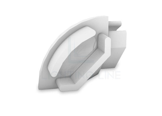 Ledpoint S.r.l. | Corner, round, inner end cap for AN02-08 and AN03-08 corner profile