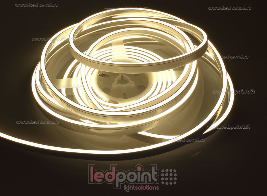 Ledpoint S.r.l. | Led Neon Flex 5mm bianco caldo 2835 24V 7,8W 120led/m ...