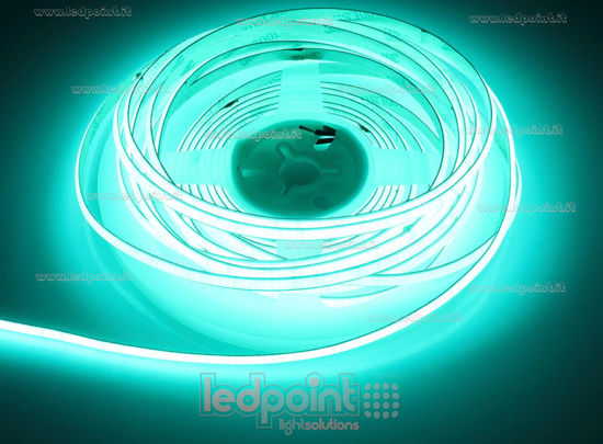 Ledpoint S.r.l. | COB LED strip green 5m 4000K 480leds/m CRI>90 24V 6W ...
