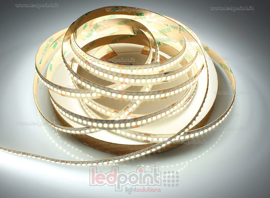 Ledpoint S.r.l. | Striscia led 5m bianco 4000K 3step 2835 240led/m 24V 20W/m