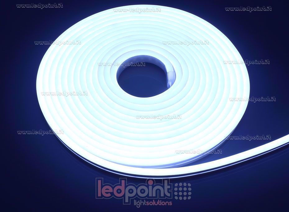 Ledpoint S.r.l. | Led Neon Flex 6mm bianco freddo 2835 24V 9,6W 120led ...