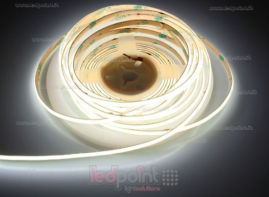 Ledpoint S.r.l. | COB LED strip white 5m 4000K CRI Ra>90 486led/m 12V ...
