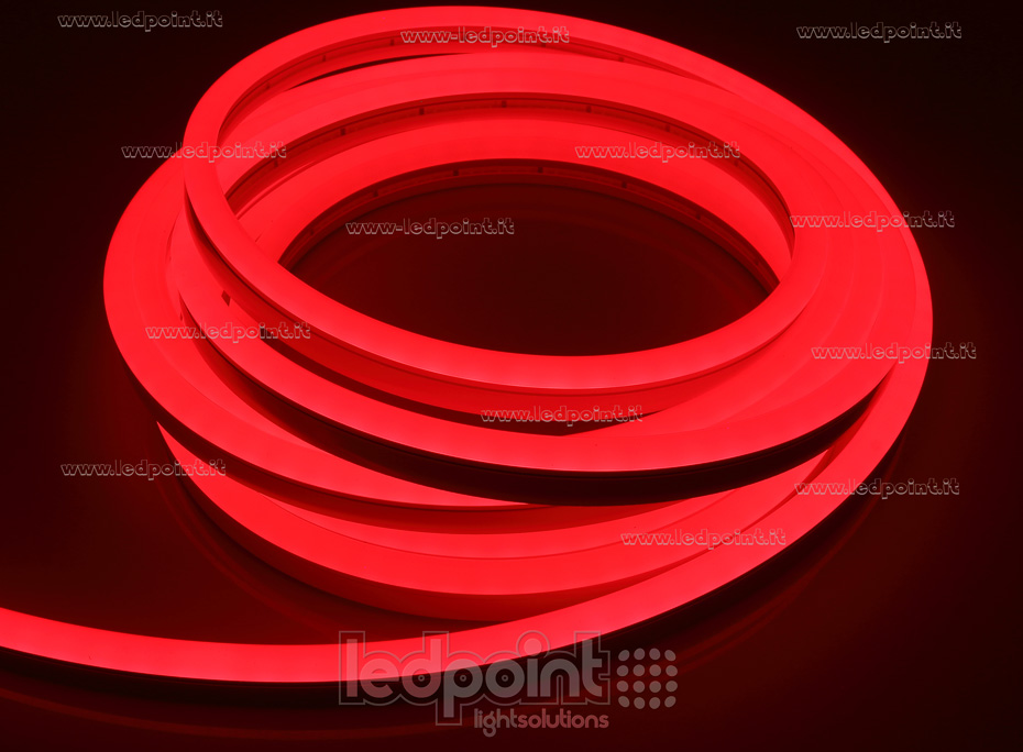 Ledpoint S.r.l. | Led Neon Flex 8x17mm bianco+rosso 2835 12V 14,4W ...