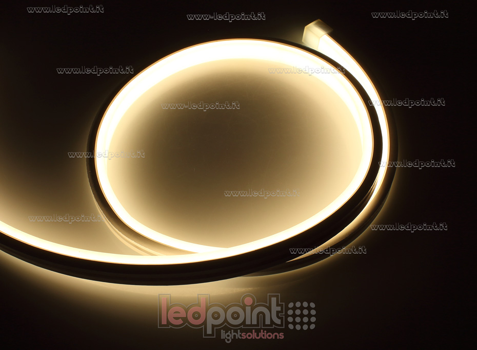 Ledpoint S.r.l. | Led Neon Flex 10mm warm white 2835 12V 9,6W 120led/m ...
