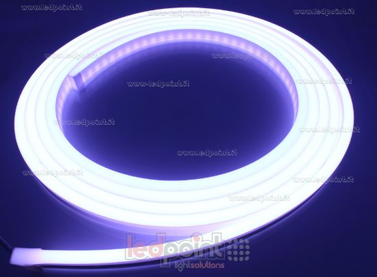 Ledpoint S.r.l. | Led Neon Flex 11x20mm side view RGB+3000K 5050 24V 16 ...
