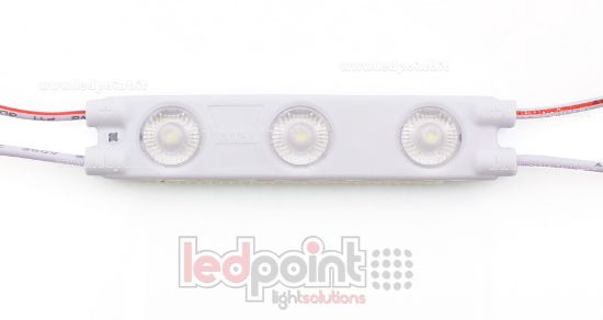 Ledpoint S.r.l. | Modulo 3 led 2835, 1,2W 12V, bianco freddo 6000-7000K ...