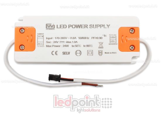 Ledpoint S.r.l. | Ultra thin power supply 24W 24V with cables