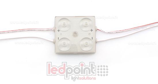 Ledpoint S.r.l. | Modulo 4 led 2835, 1,44W 24V, bianco freddo 6000 ...
