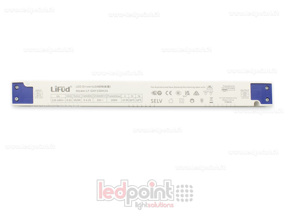 Ledpoint S.r.l. | Alimentatore ultra slim 100W 24V LiFud
