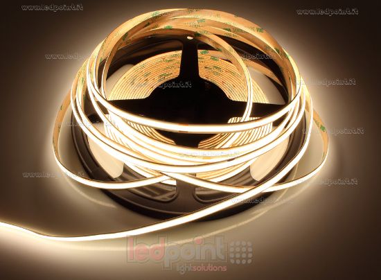 Ledpoint S.r.l. | COB LED strip 10m warm white 3000K CRI Ra>93 480led/m ...
