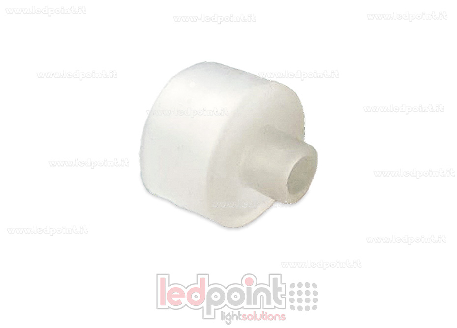 Ledpoint S.r.l. | Transparent end cap for round Led Neon Flex 15mm with ...