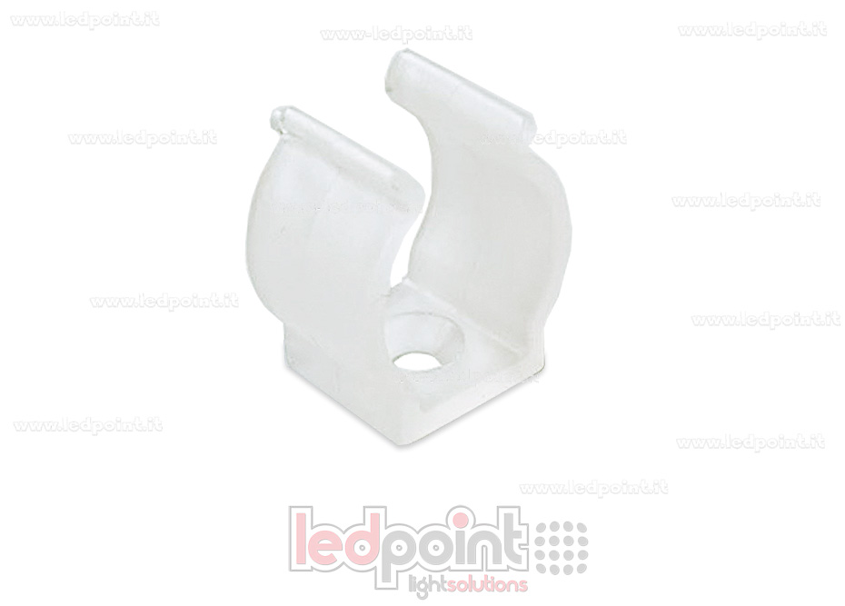 Ledpoint S.r.l. | Mounting clip for round Led Neon Flex 15mm