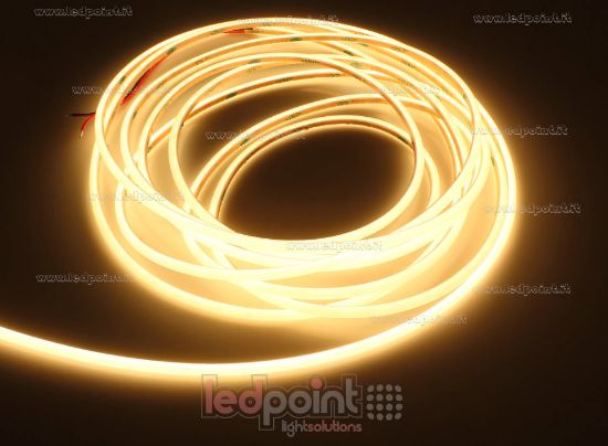 Ledpoint S.r.l. | 5m warm white 2700K COB LED strip 480led/m 24V 6W/m ...