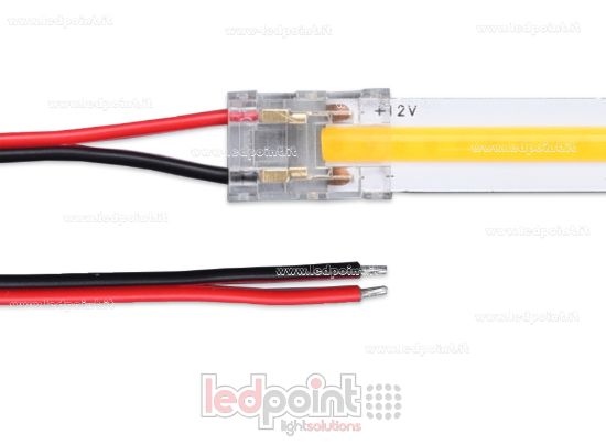 Ledpoint S.r.l. | Connector with 10cm cable, for 10mm PCB LED and COB ...