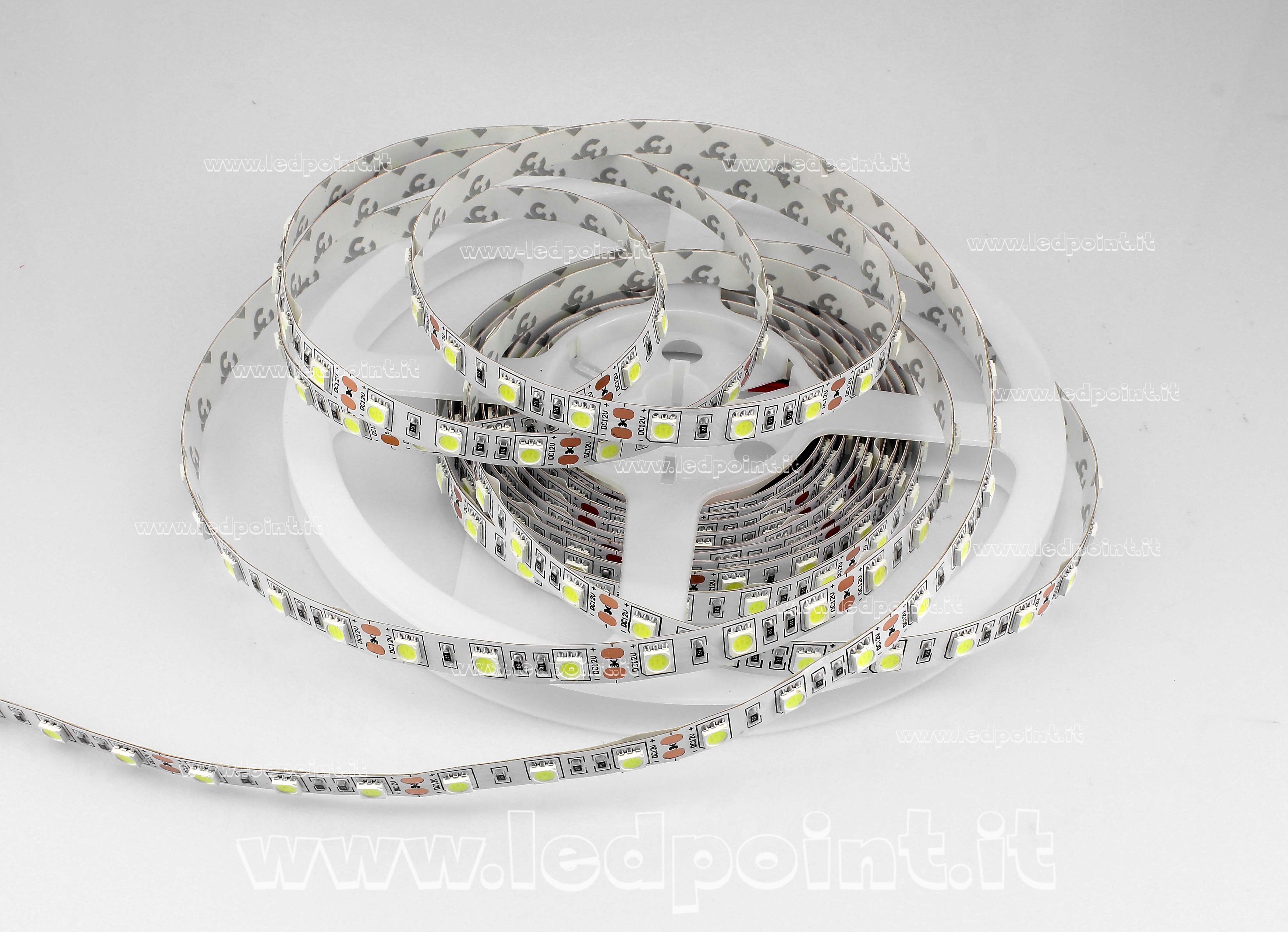 Ledpoint S.r.l. | LED strip 5m cool white 9000-12000K 5050 60led/m IP67 ...