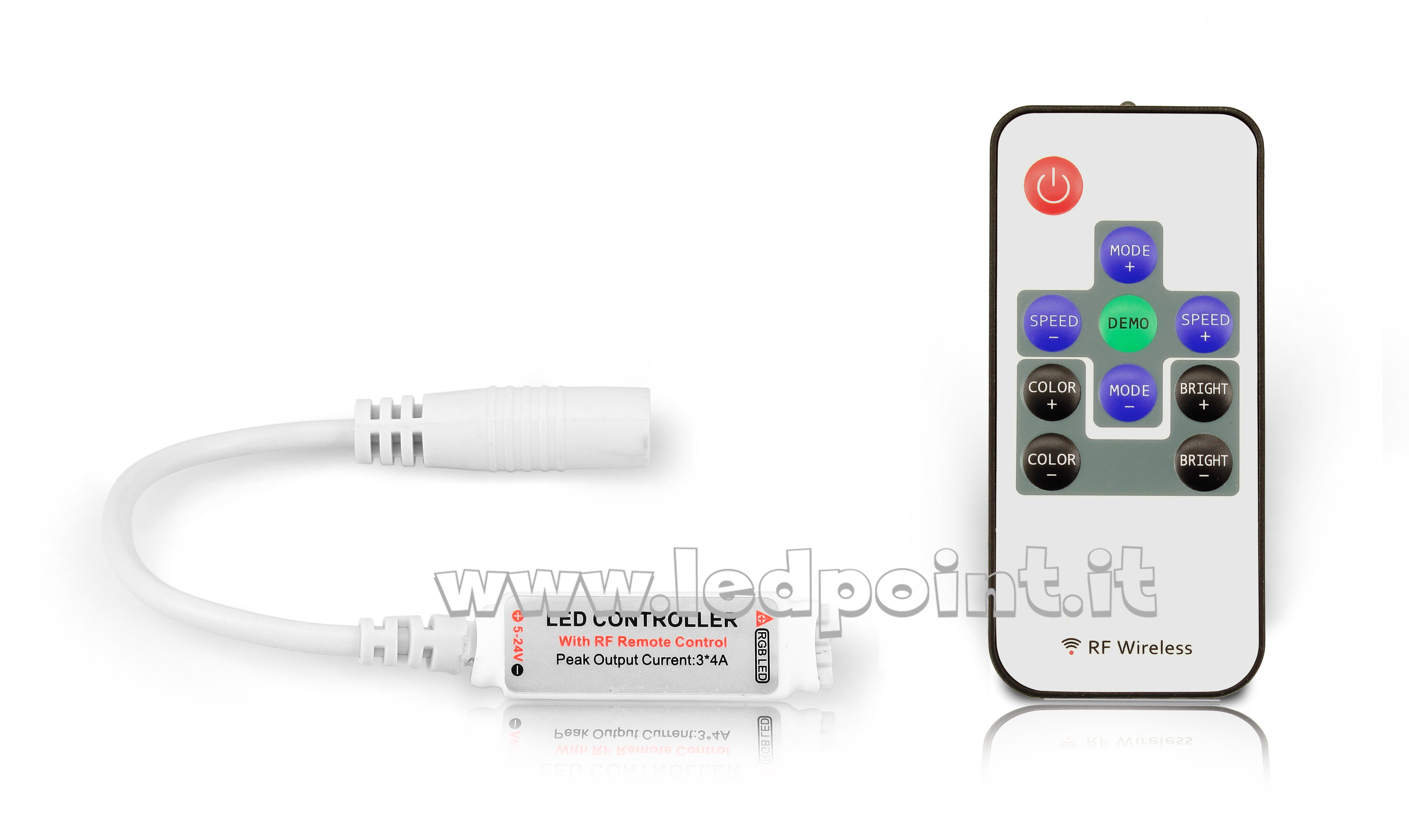 Ledpoint S.r.l. | Controller RGB 12/24V 12A