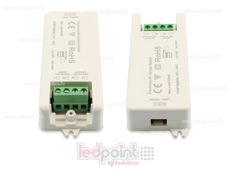 Ledpoint S.r.l. | Infrared proximity sensor for doors, 100-240V 5A 500W