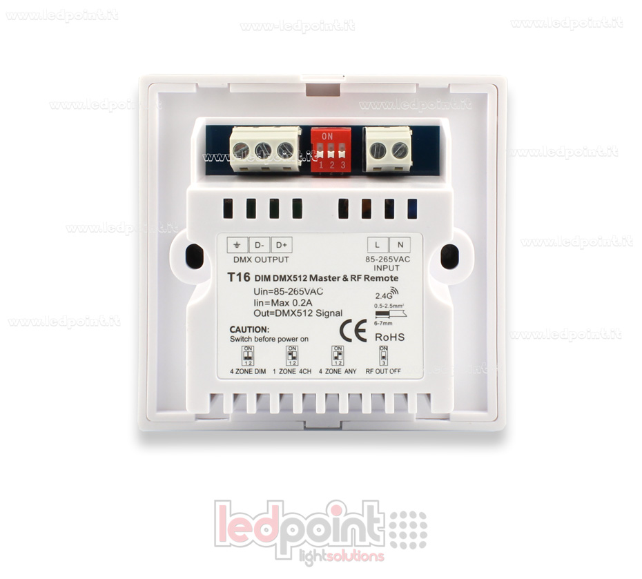Ledpoint S.r.l. | DMX wall master remote control