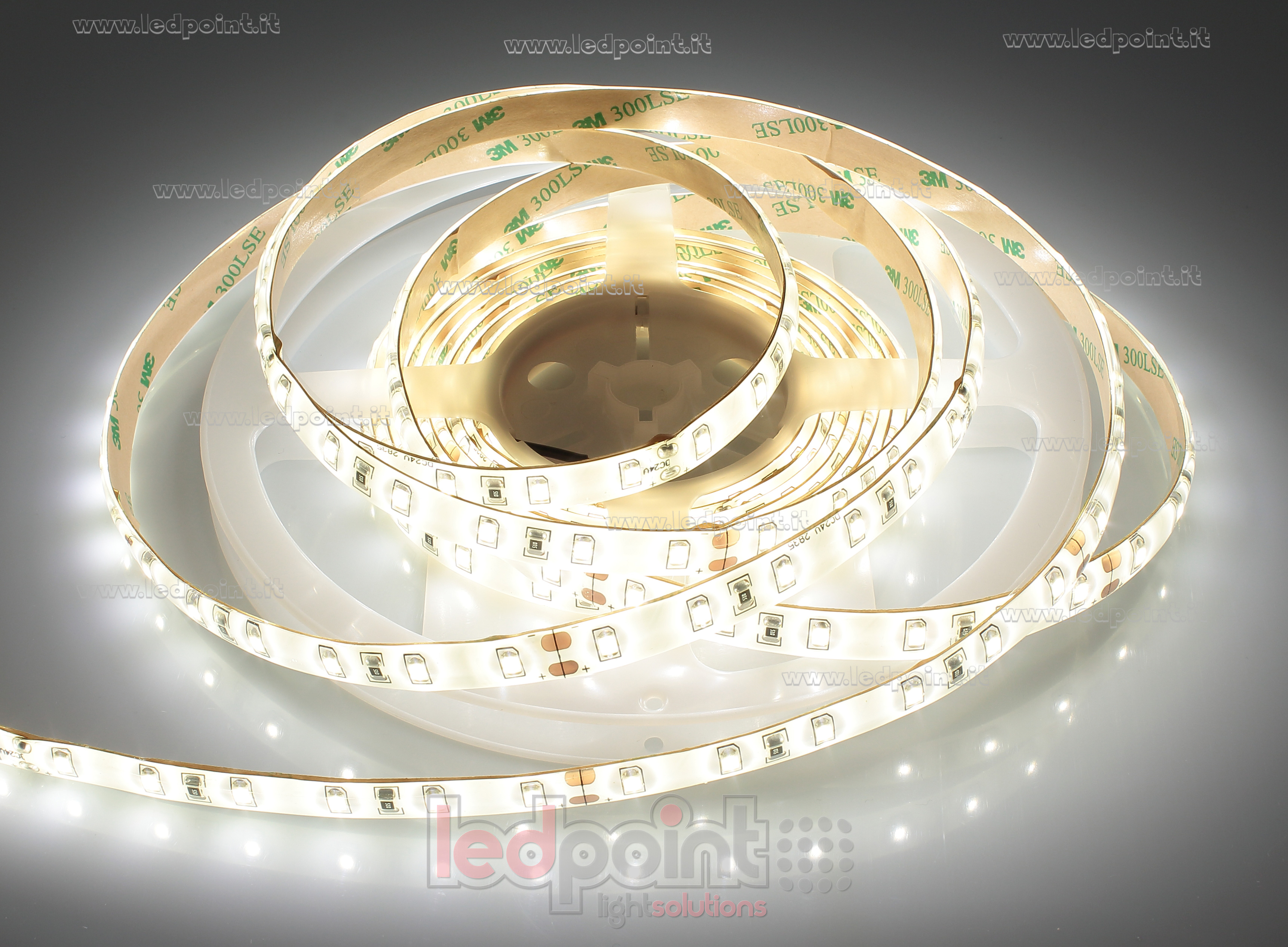 Ledpoint S.r.l. | LED strip warm white 3000-3100K 60leds/m IP65 2835 ...