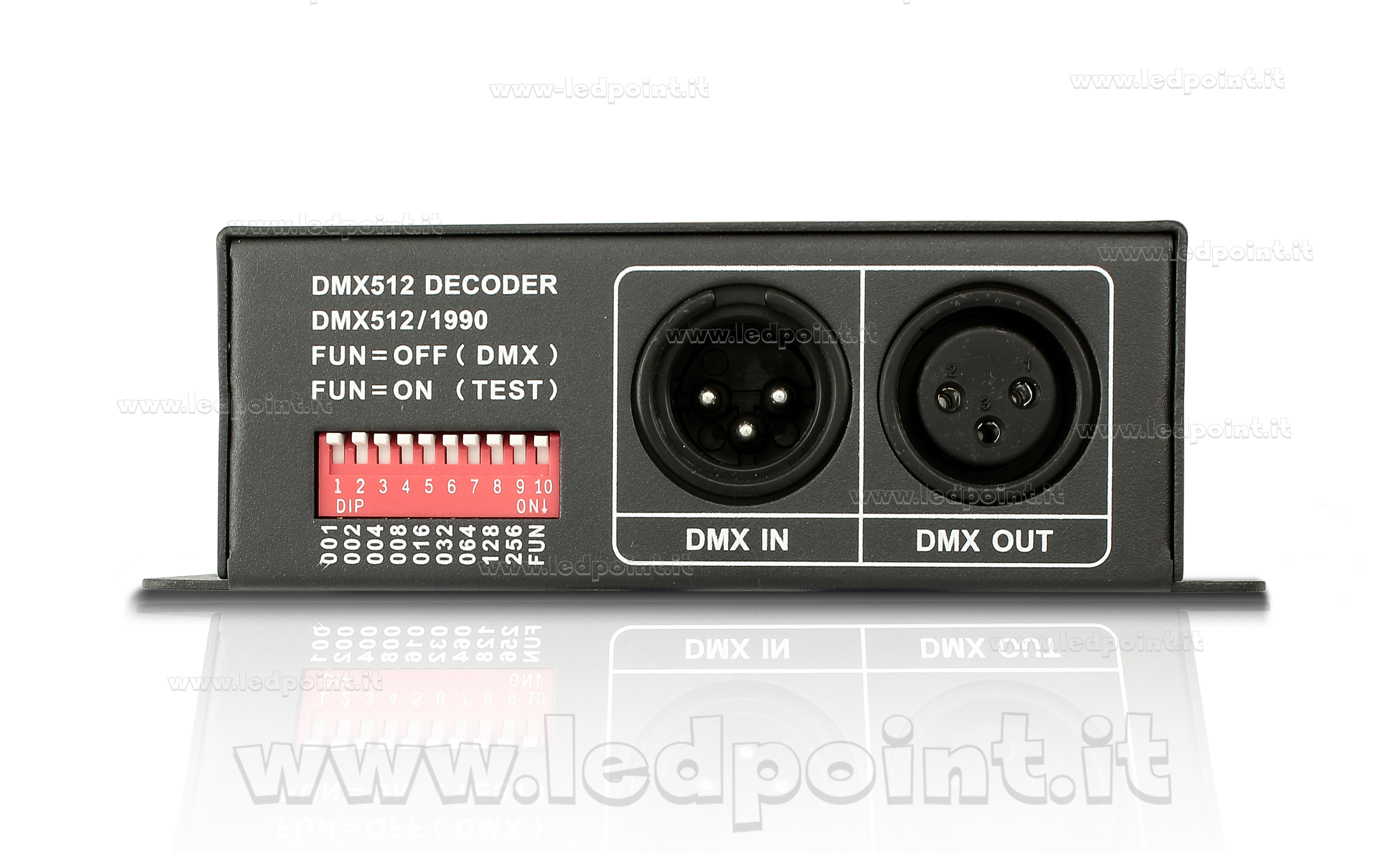 Ledpoint S.r.l. | DMX512 decoder, 3A per 3 channels, tension 5~24V