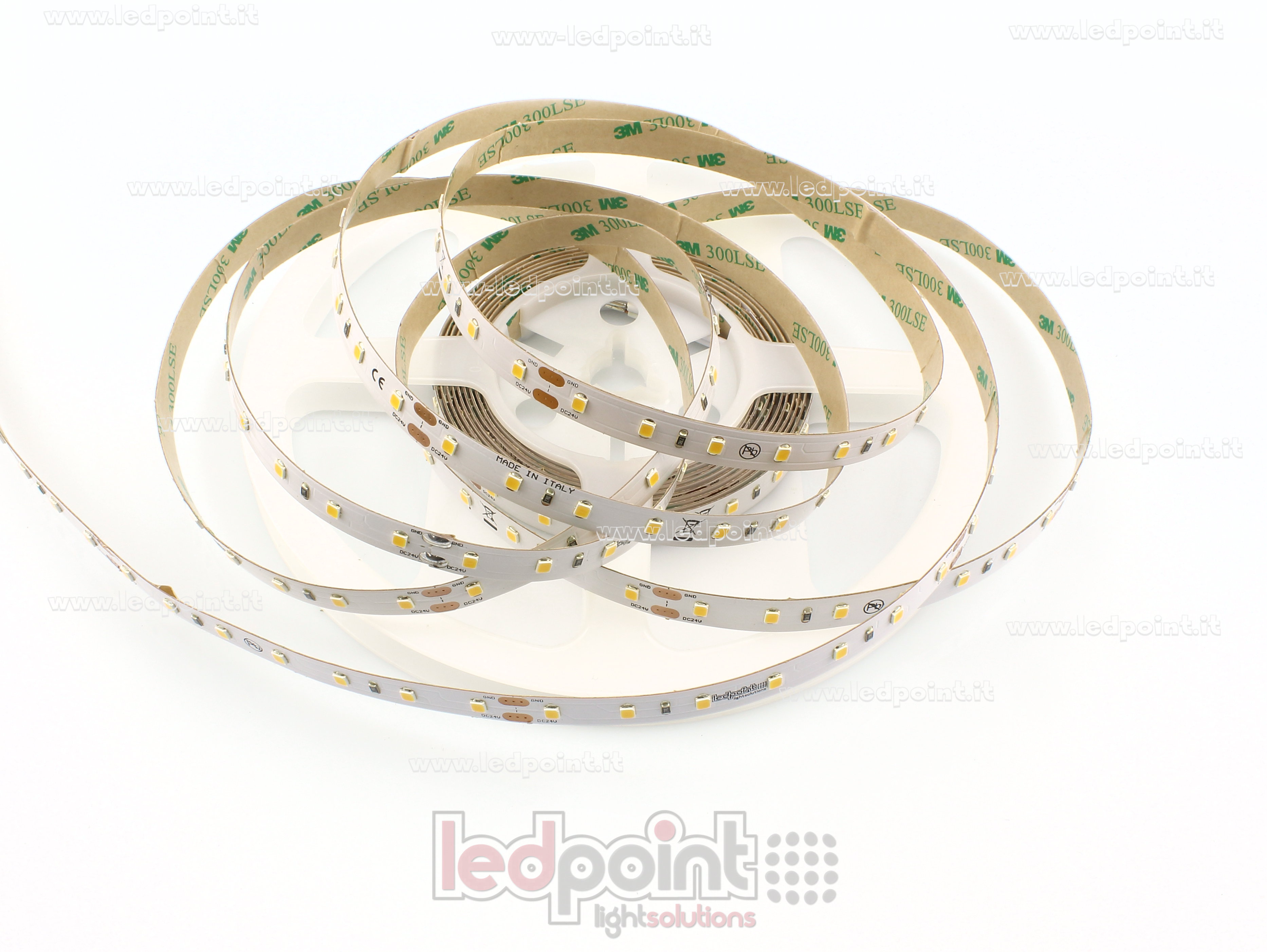 Ledpoint S.r.l. | Striscia led 4m bianco caldo 2900-3000K 2835 70led/m ...