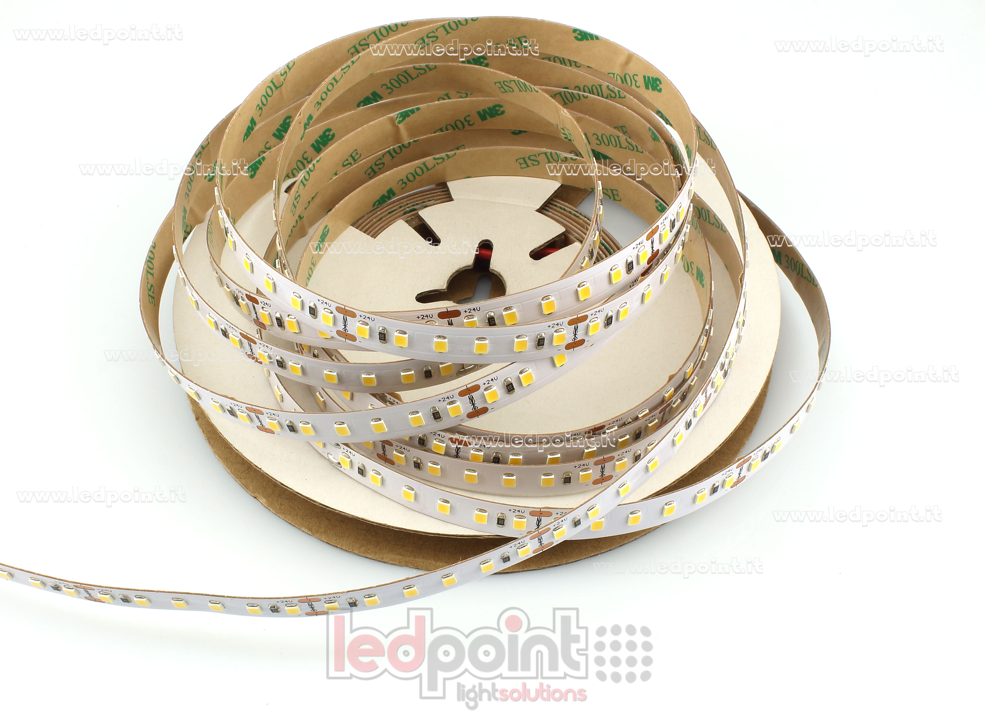 Ledpoint S.r.l. | LED strip 25m warm white 3000K 3step 120 leds/m Honglitronic 2835 24V 14,4W/m