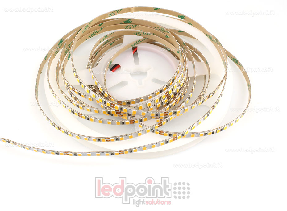 Ledpoint S.r.l. | Striscia led 5m bianco caldo 3000K 3step 2835 156led/m Honglitronic 24V 6,6W/m ...