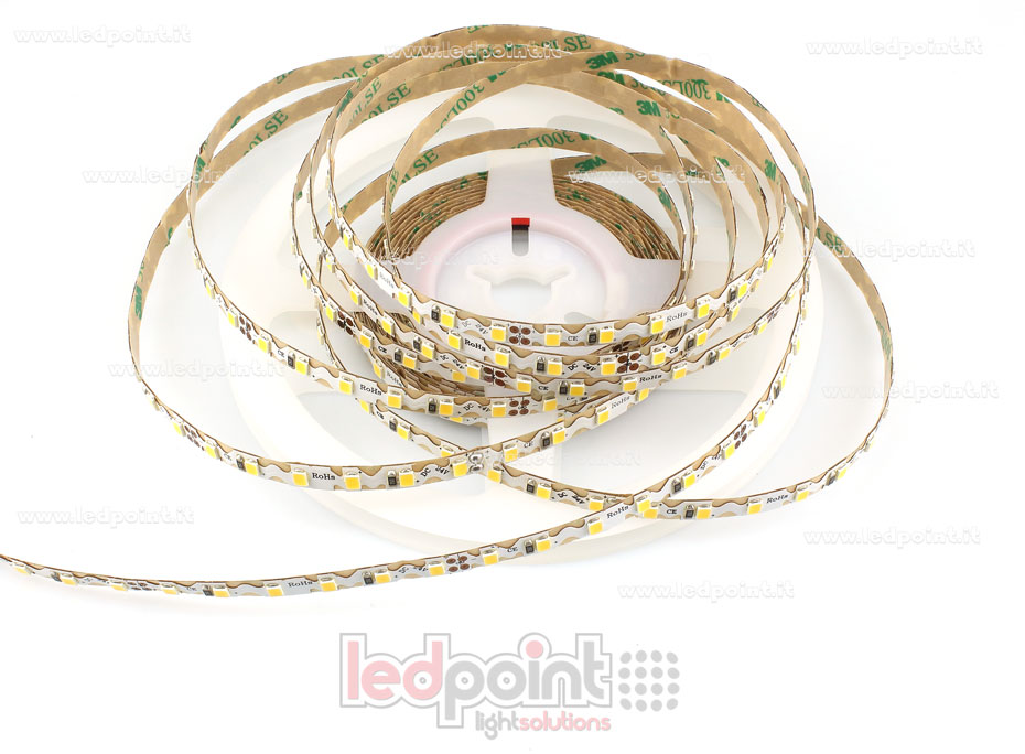 Ledpoint S.r.l. | LED strip 5m white 4000K 3step 96leds/m Honglitronic 2835 24V 10W/m, Zigzag PCB