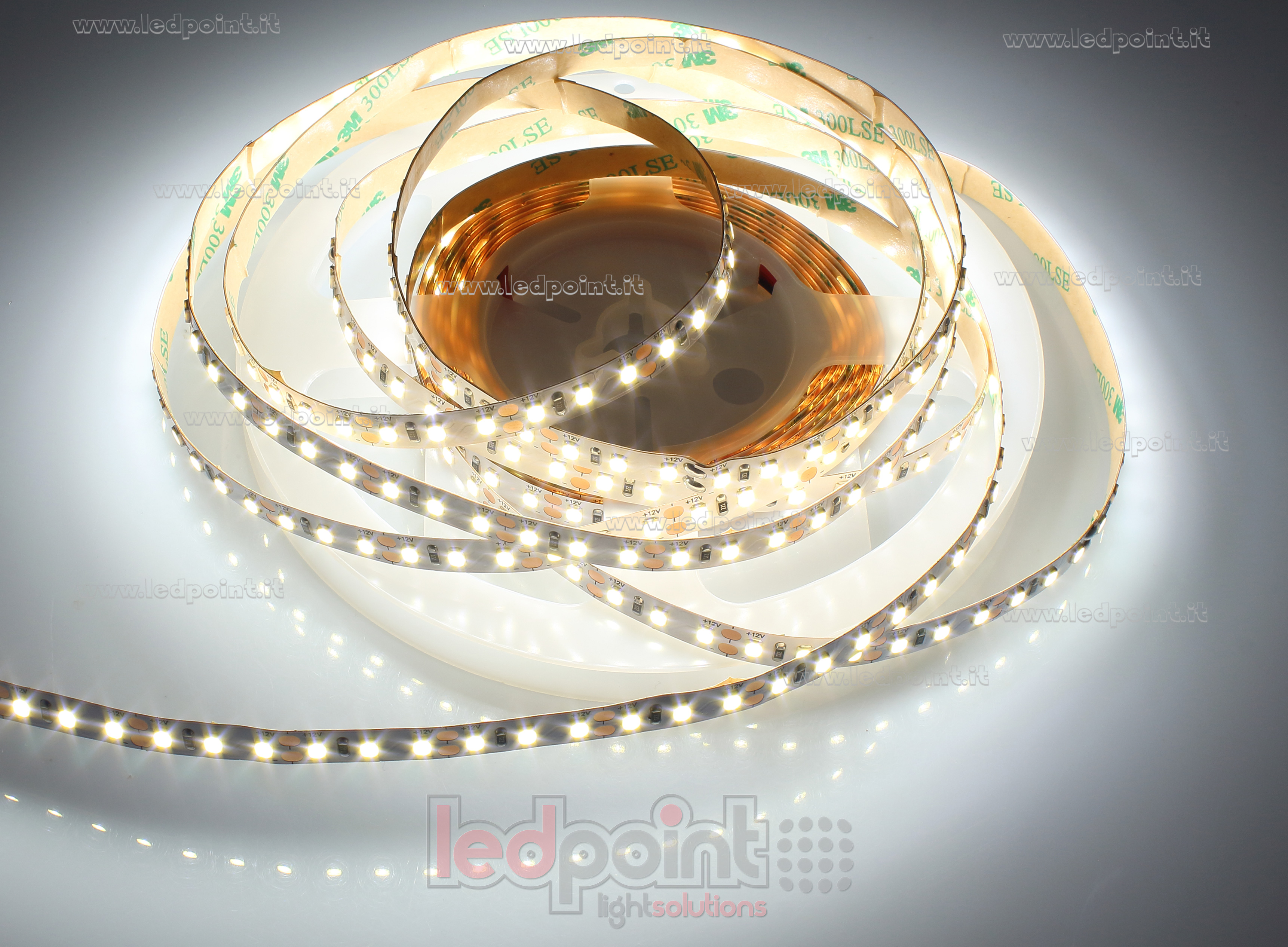 Ledpoint S.r.l. | Striscia led 5m bianco 4000K 3step 2835 120led/m 12V ...