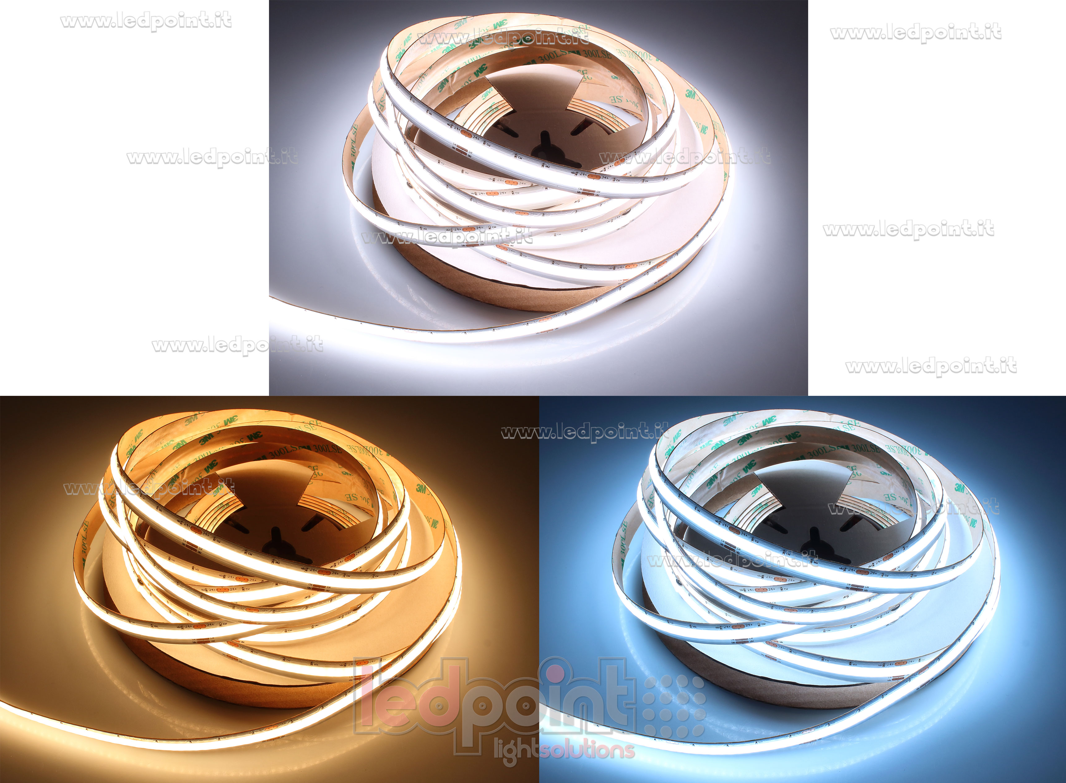 Ledpoint S.r.l. | COB LED strip COB 5m CCT 2700-6000K CRI Ra>90 640led ...