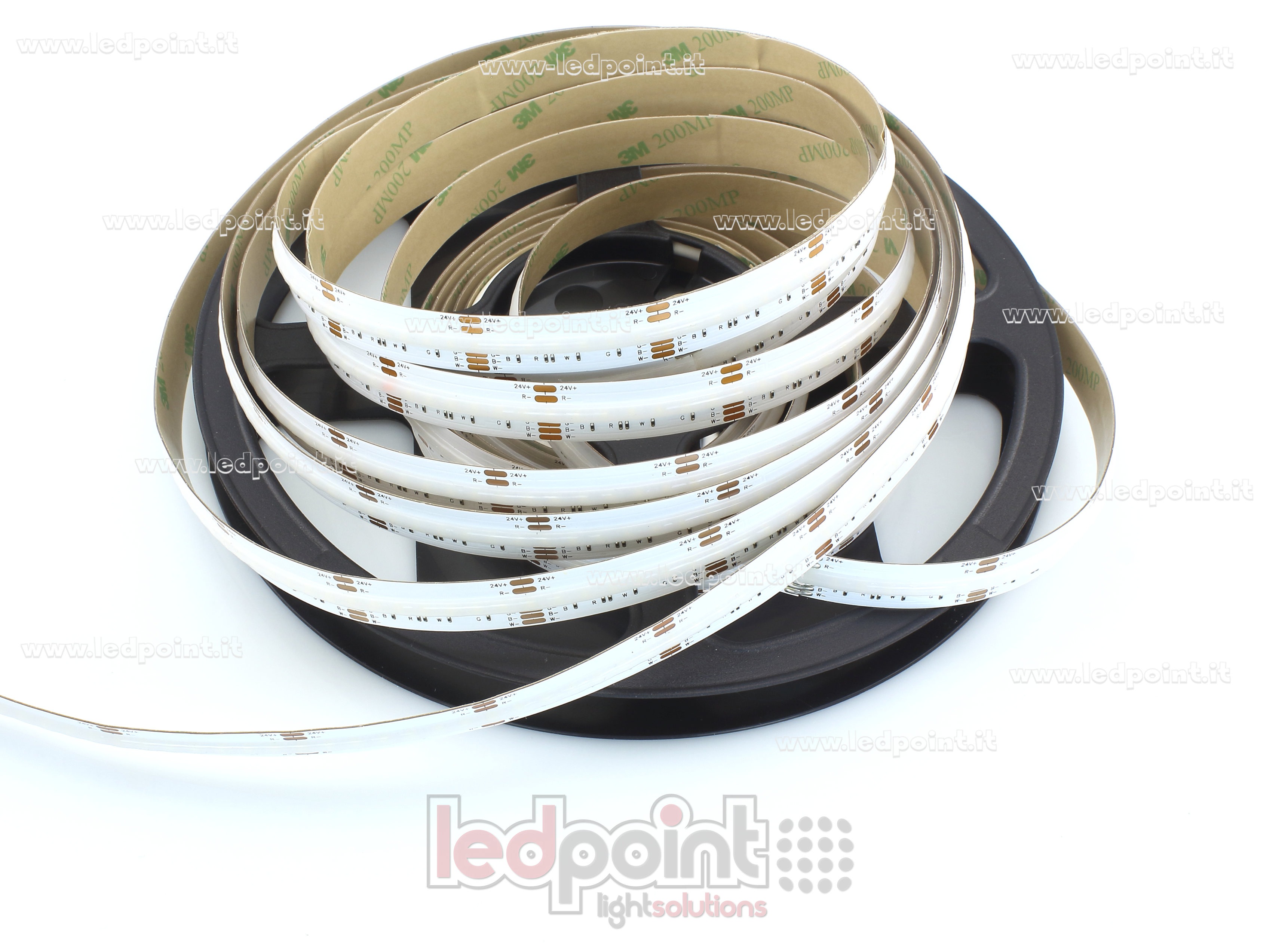 Ledpoint S.r.l. | COB RGB + white 4000K led strip CRI Ra>90 840led/m ...