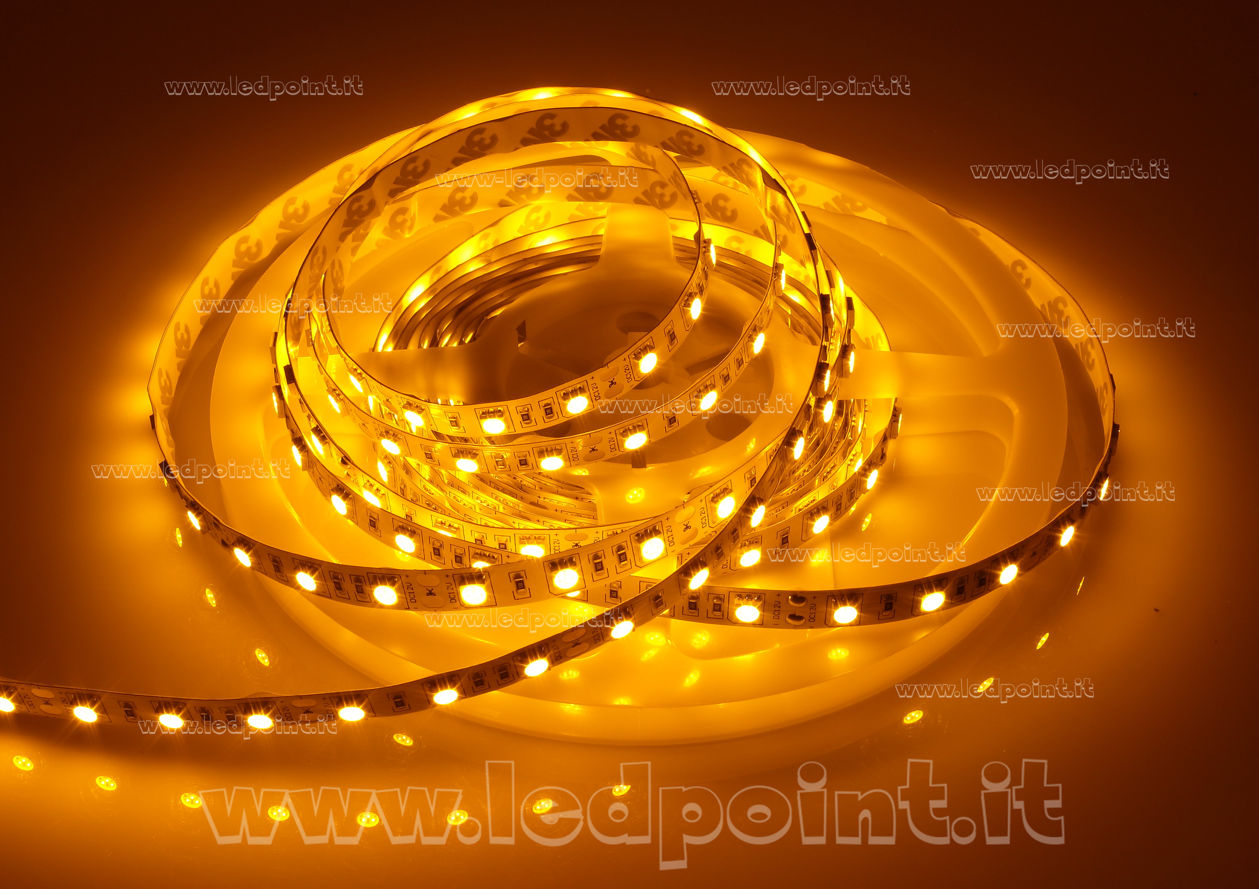 Ledpoint S.r.l. | Yellow led strip 5m 5050 60led/m 12V