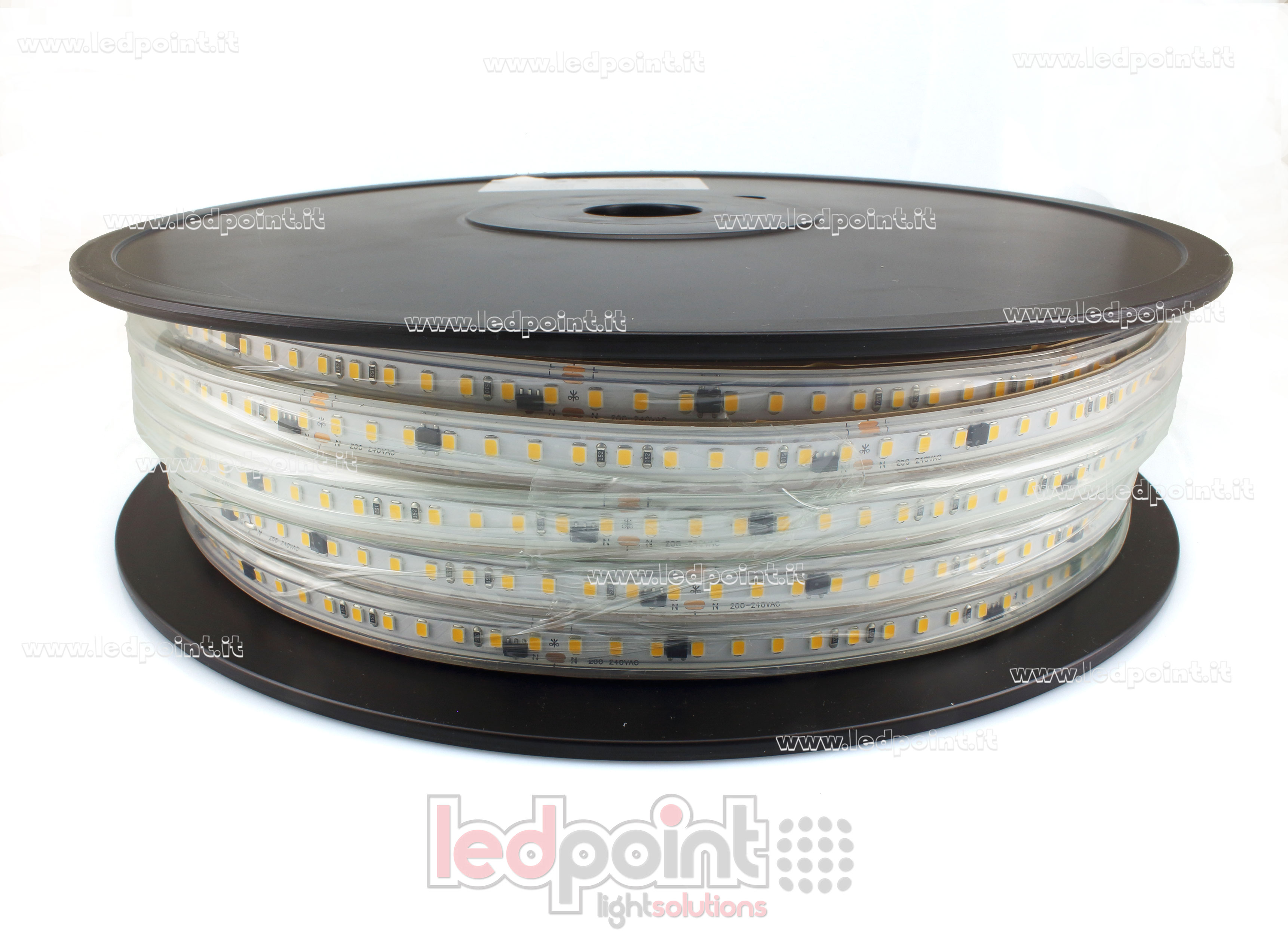 Ledpoint S.r.l. | LED strip 50m warm white led 3000K 2835 130led/m 230V ...