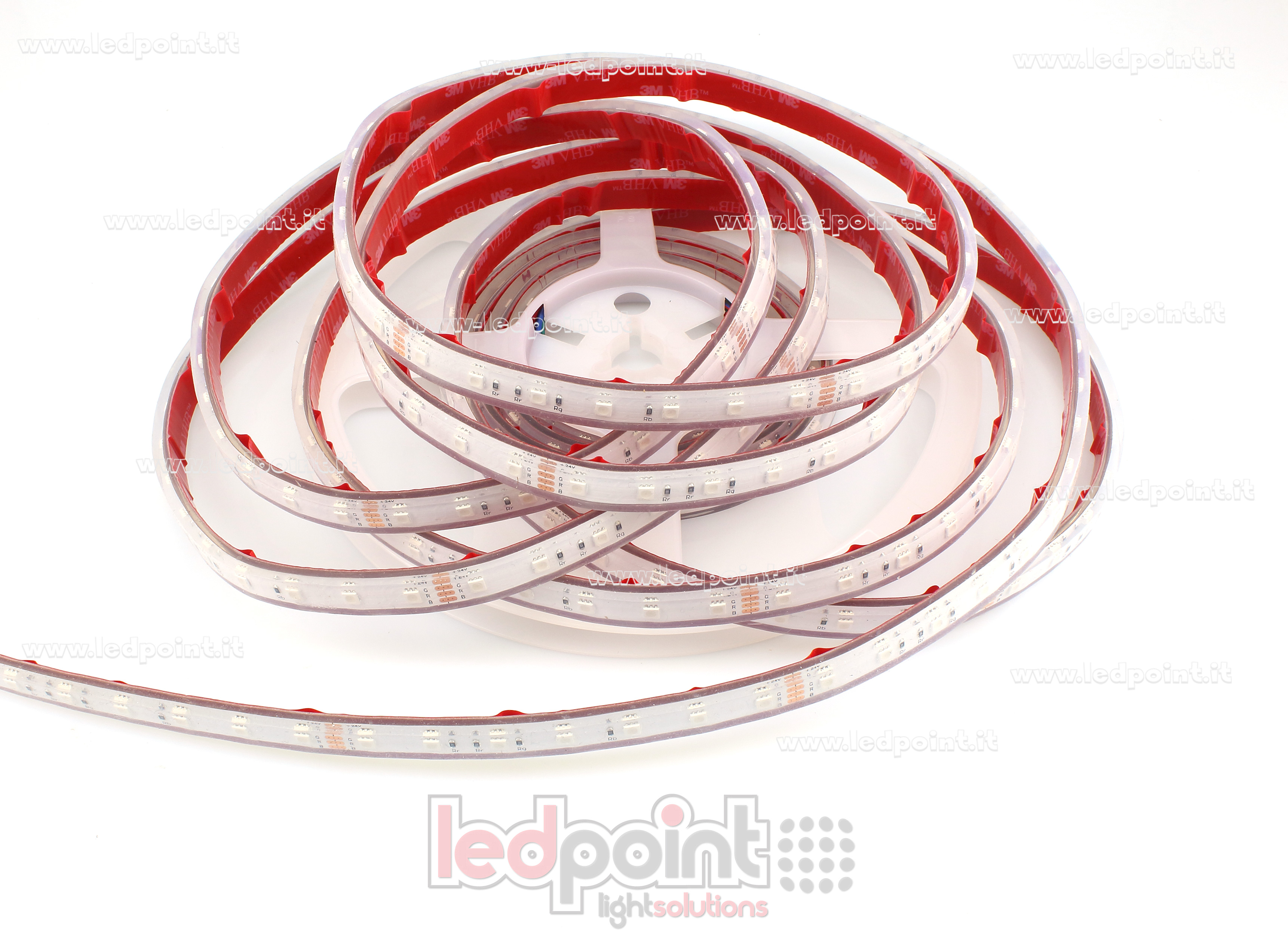 Ledpoint S.r.l. | Striscia led 5m RGB 3838 70led/m 24V 13,3W/m PCB 8mm ...