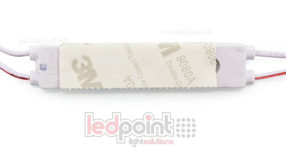 Ledpoint S.r.l. | Modulo 3 led 2835, 1,2W 12V, bianco caldo 3000K, IP65 ...