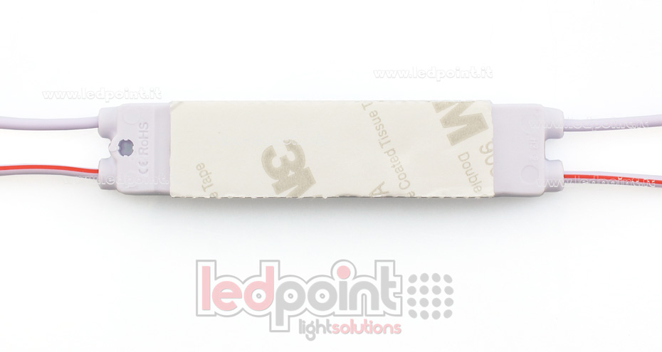 Ledpoint S.r.l. | Modulo 3 led 2835, 1,2W 12V, bianco freddo 6000-7000K ...