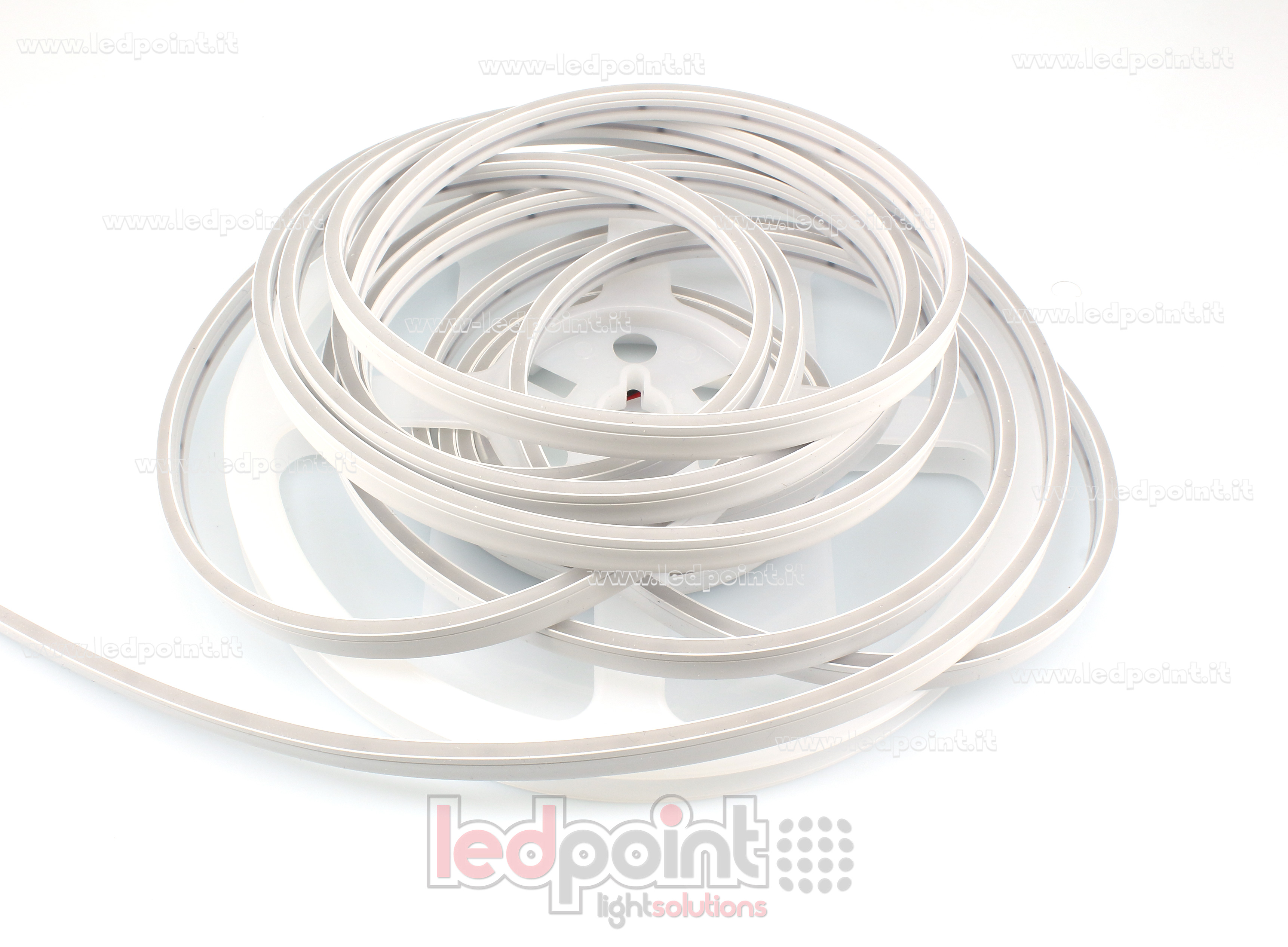 Ledpoint S.r.l. | Led Neon Flex 4x8mm white 4000K 2835 12V 9,6W 120led/m IP65 5m