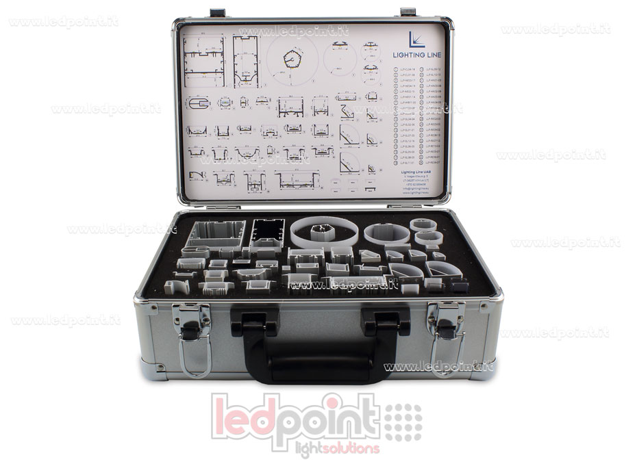 Ledpoint S.r.l. | Metal profile sample box - BOX 1