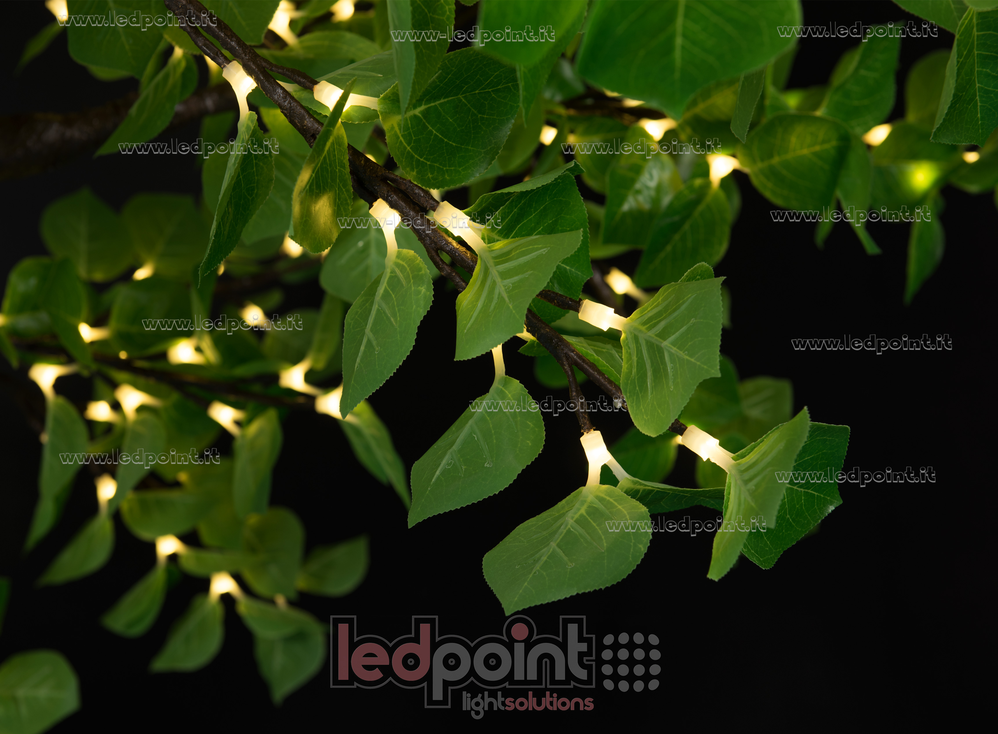 Ledpoint S.r.l. | Maple led tree 2,8m high yellow leaves 24V with ...