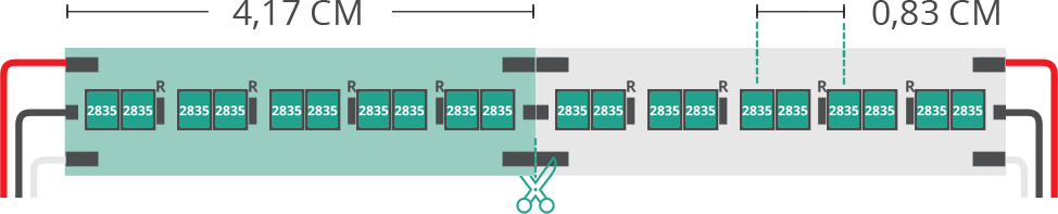 Ledpoint S.r.l. | Striscia led 5m CCT 3 fili 2700K-6500K 3step 2835 ...
