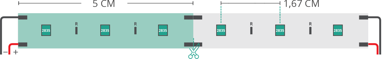 Ledpoint S.r.l. | Striscia led 5m blu 2835 60led/m 12V 14,4W/m